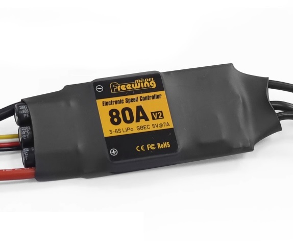 Freewing 80A V2 ESC With Reverse Brake Function